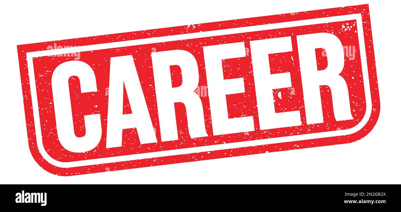 CAREER text written on red grungy stamp sign Stock Photo - Alamy