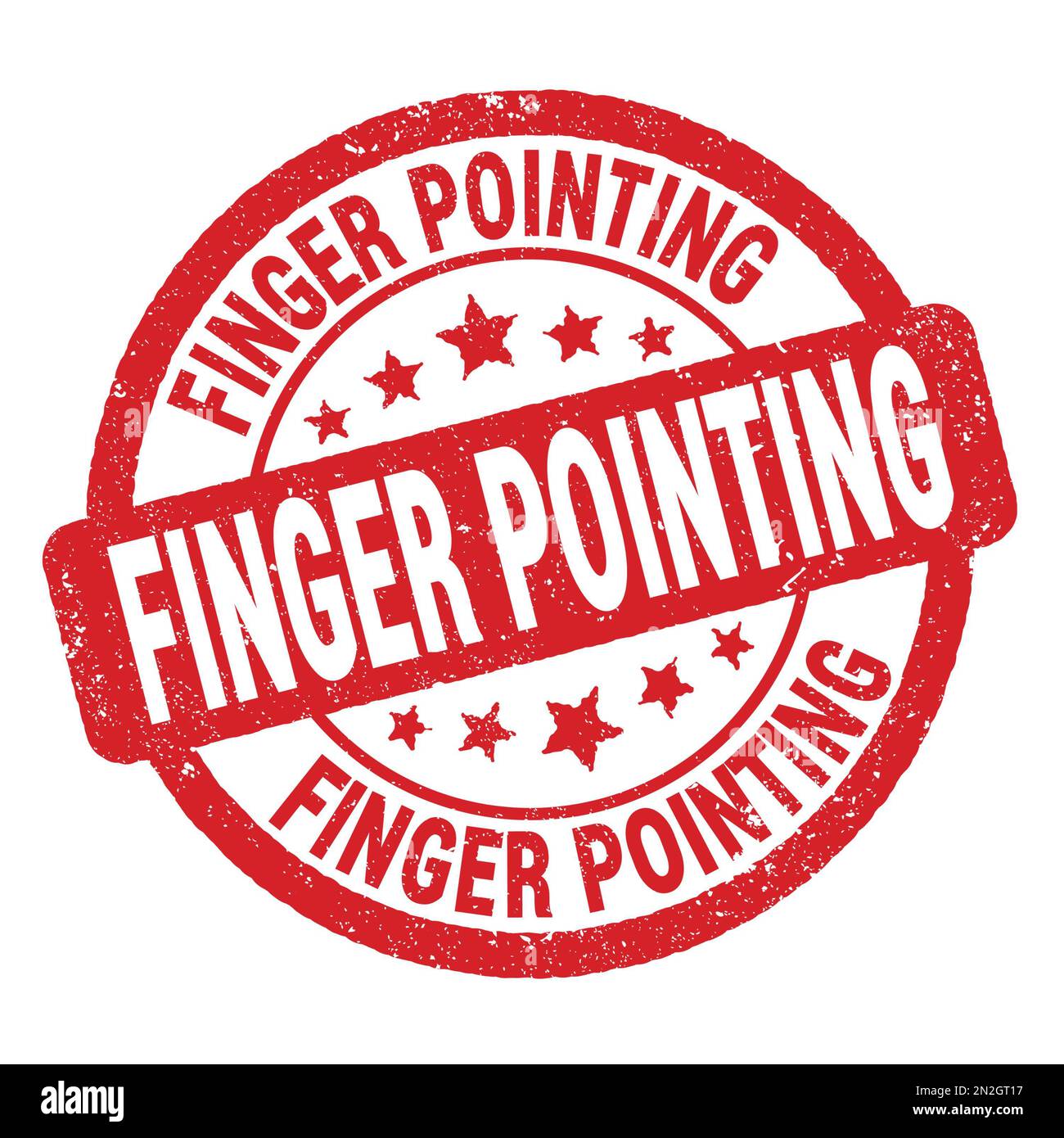 FINGER POINTING text written on red grungy stamp sign Stock Photo - Alamy