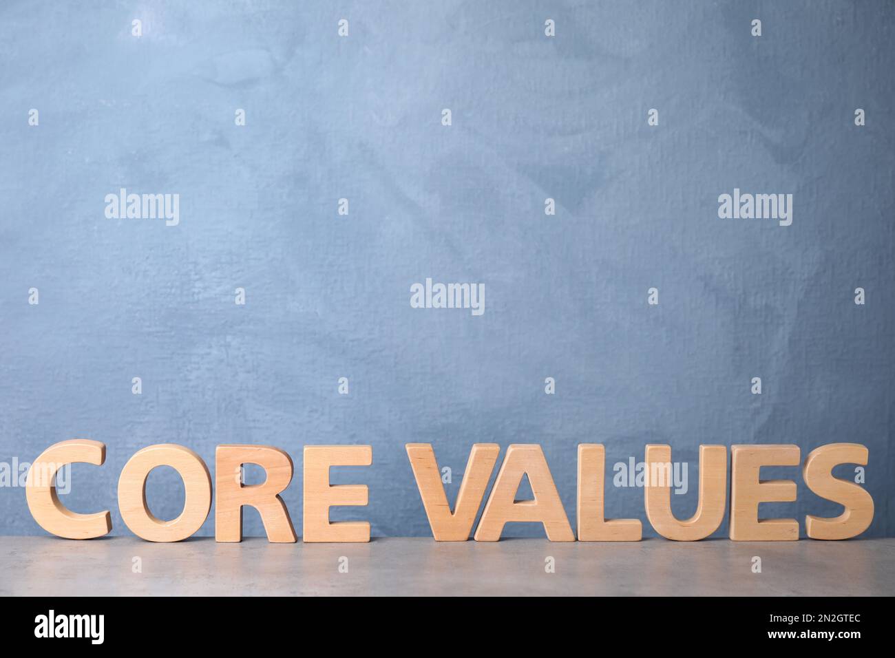 Word values made letters hi-res stock photography and images - Alamy