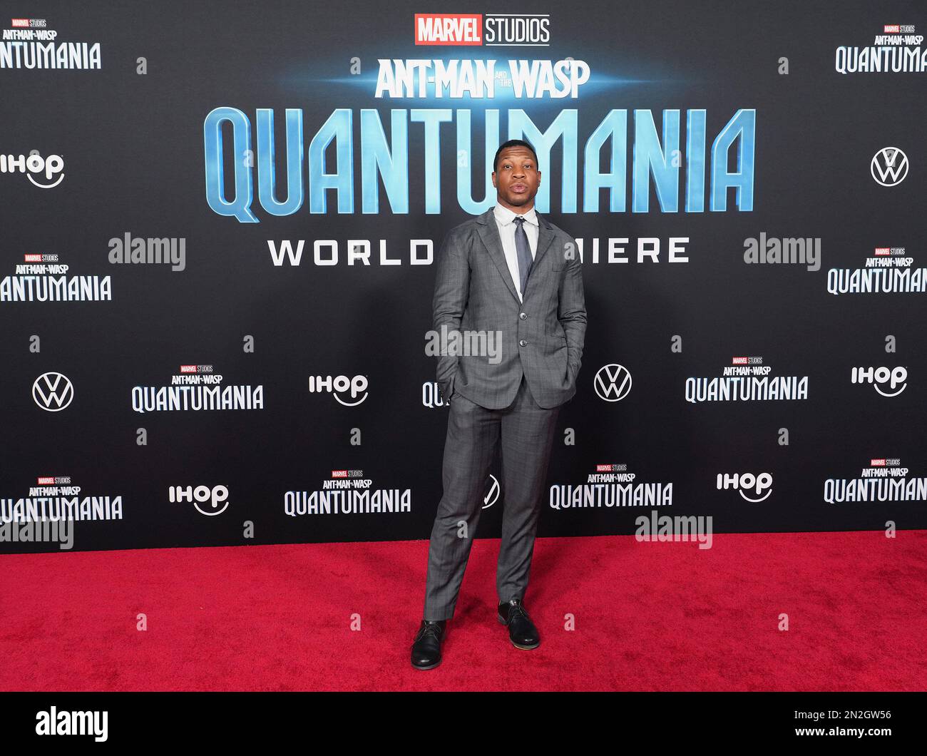 Los Angeles, USA. 06th Feb, 2023. Jonathan Majors arrives at the Marvel Studios' ANT-MAN AND THE ...