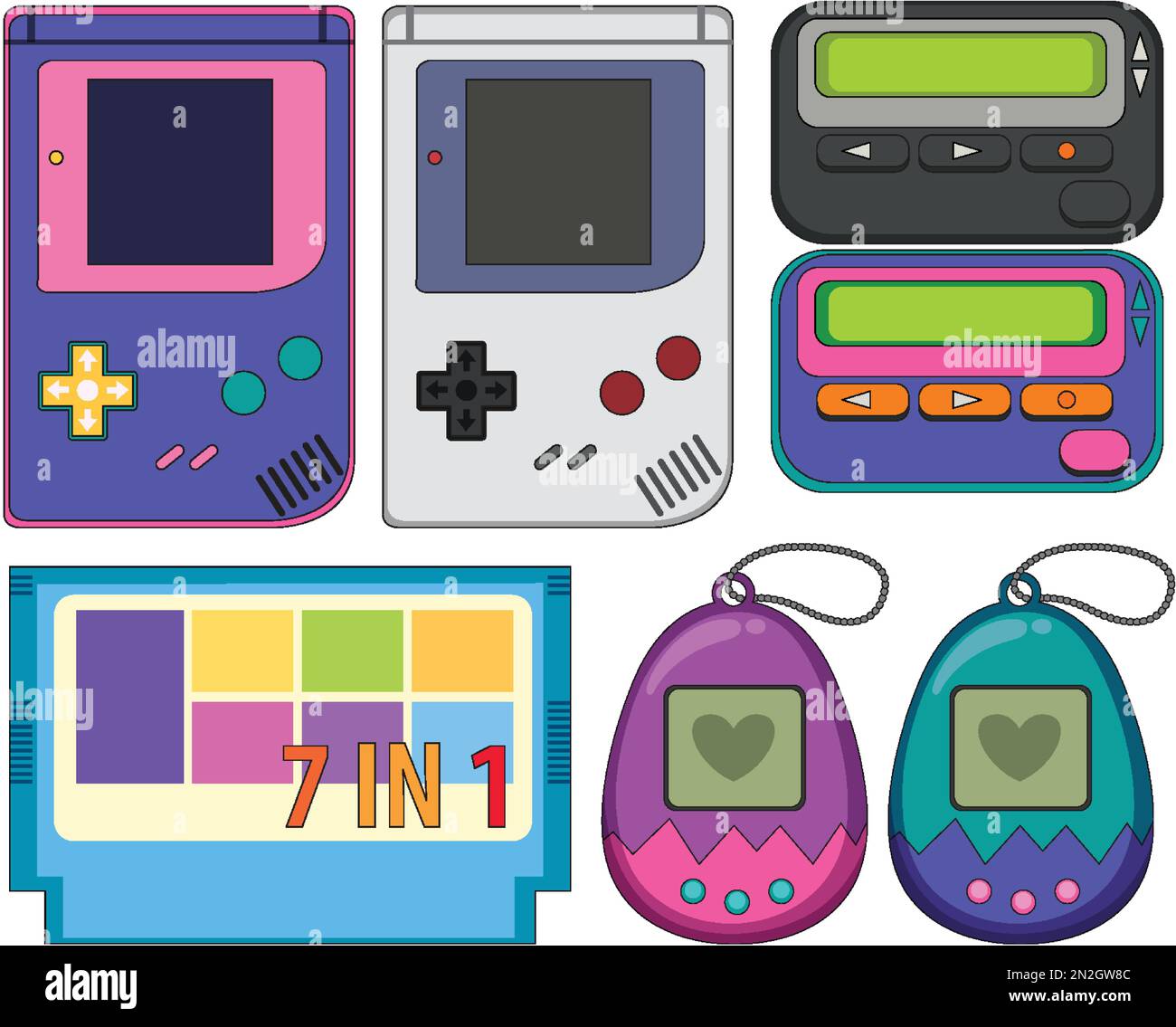 Retro gameboy clipart hi-res stock photography and images - Alamy