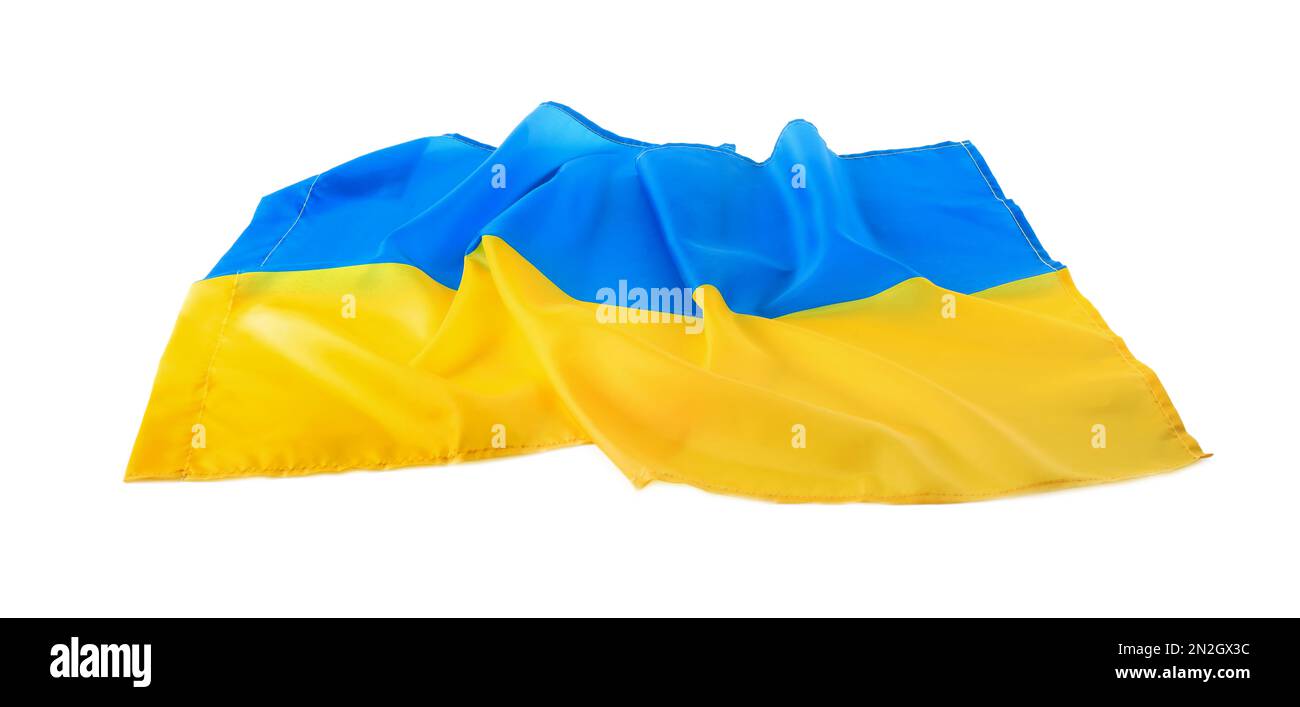 National flag of Ukraine isolated on white Stock Photo - Alamy