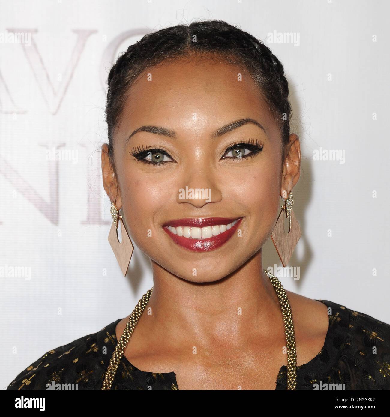 Logan Browning arrives at the LA Premiere Of "Brotherly Love" held at ...