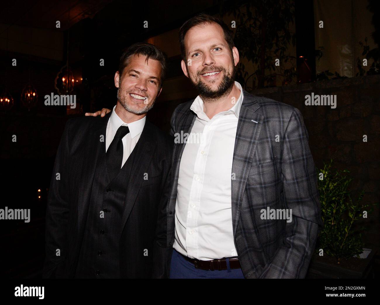 Actor Timothy Olyphant, left and President, Original Programming for FX ...
