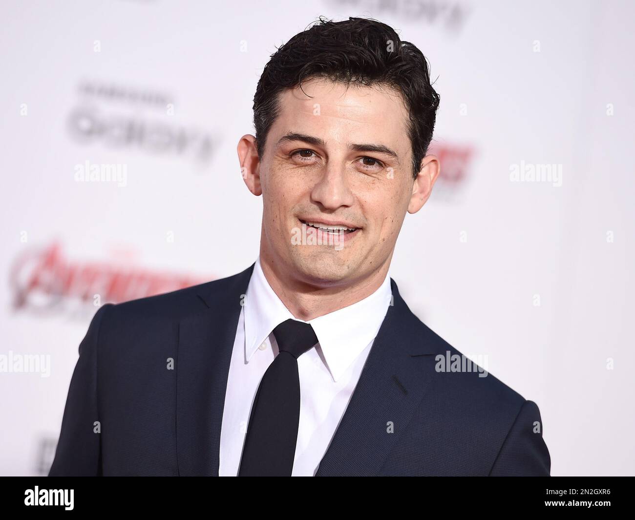 Enver Gjokaj arrives at the Los Angeles premiere of "Avengers: Age Of ...