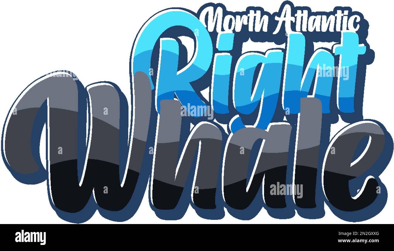 Right whale logo text illustration Stock Vector Image & Art - Alamy
