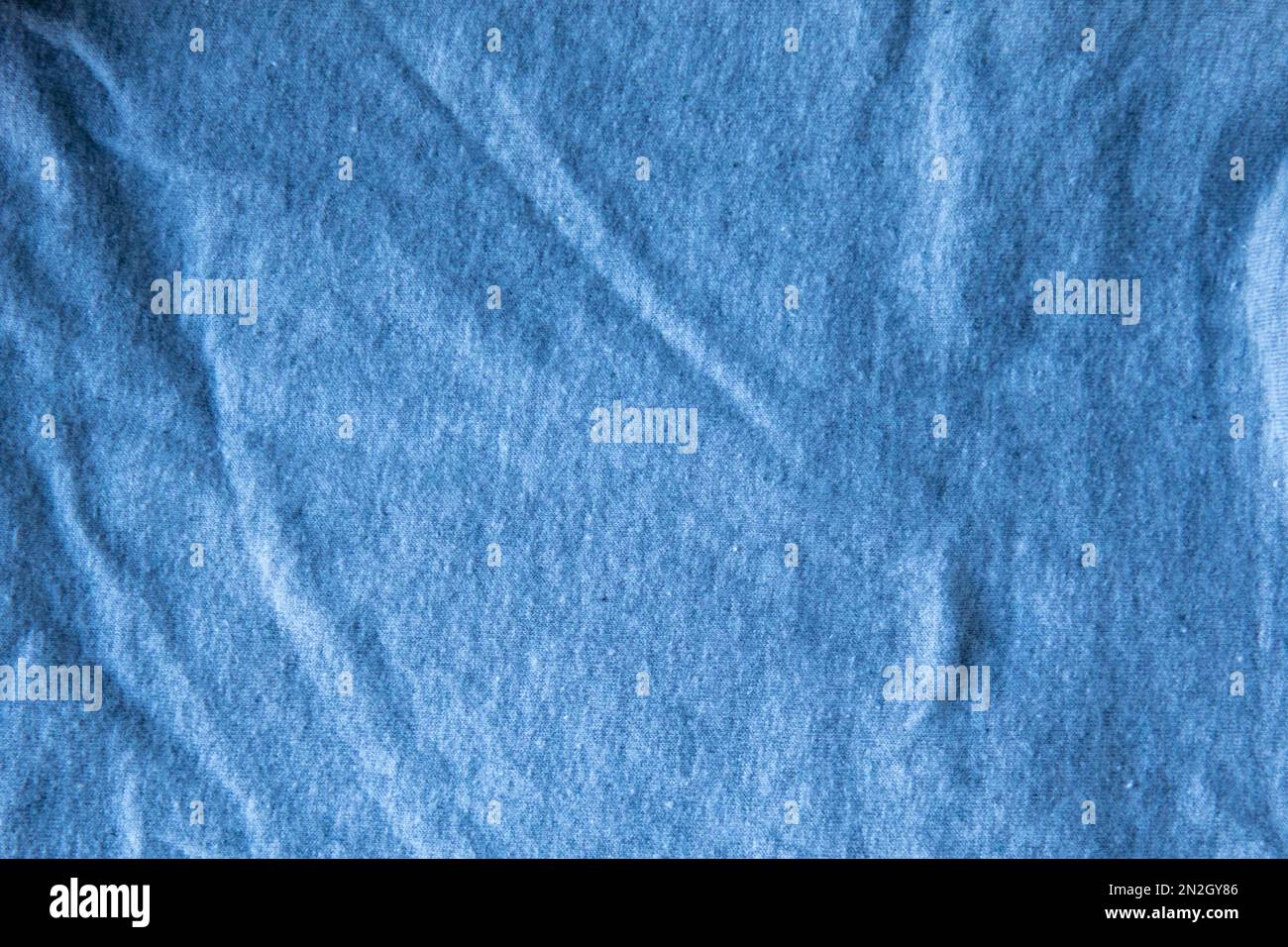 crumpled blue fabric background canvas texture Stock Photo - Alamy