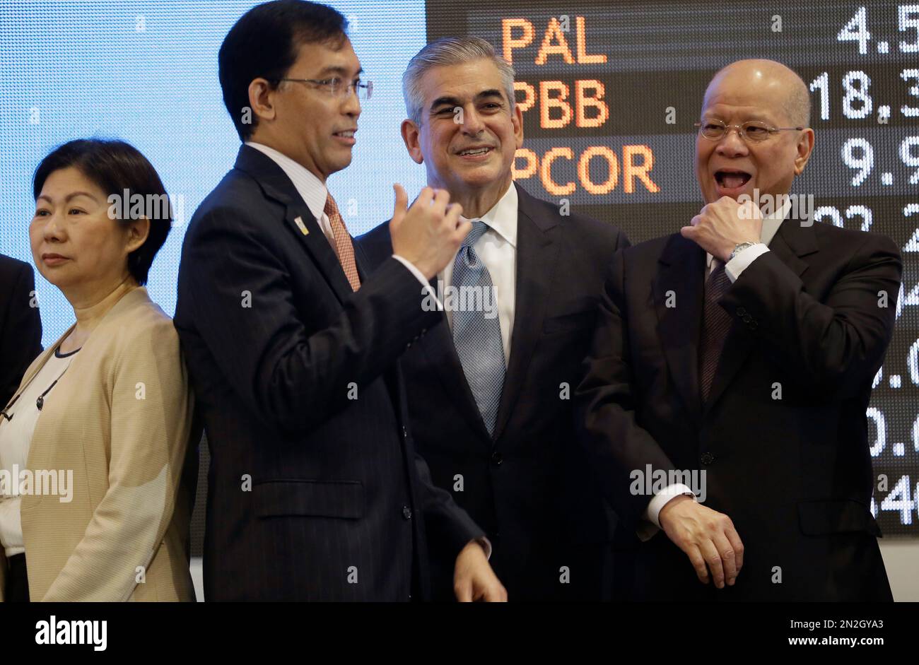 The Philippines' top business tycoons Teresita Sy, left, the daughter ...