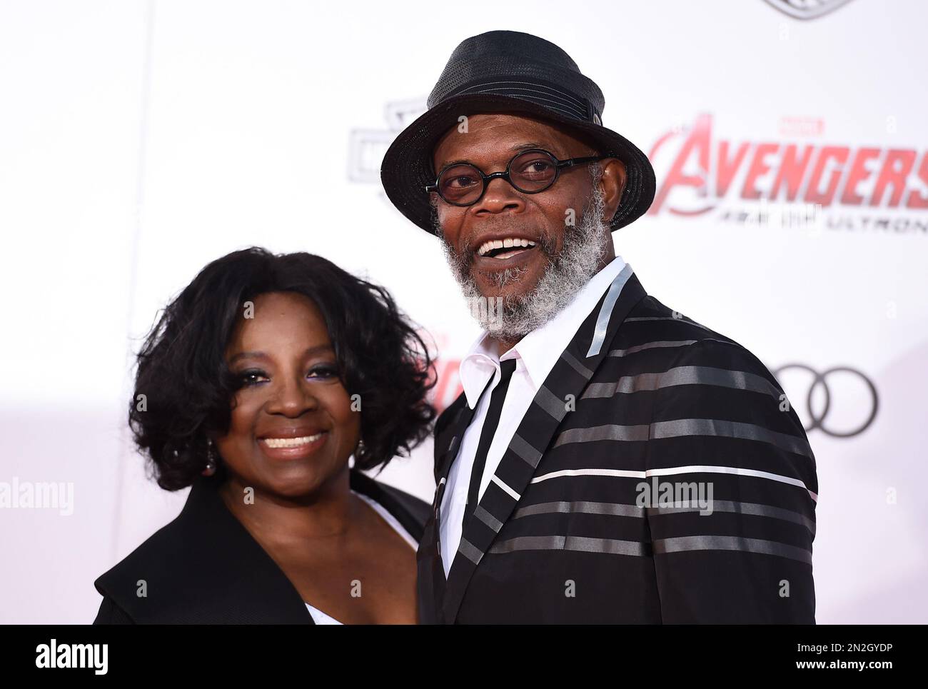 Samuel L. Jackson, right, and LaTanya Richardson Jackson arrive at the ...