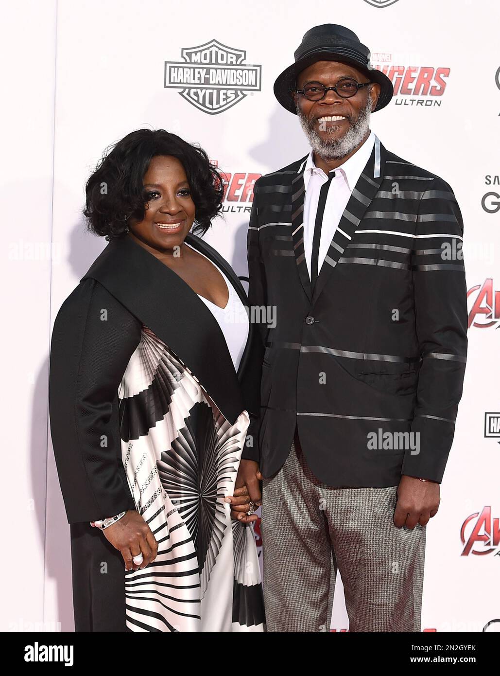 Samuel L. Jackson, right, and LaTanya Richardson Jackson arrive at the ...