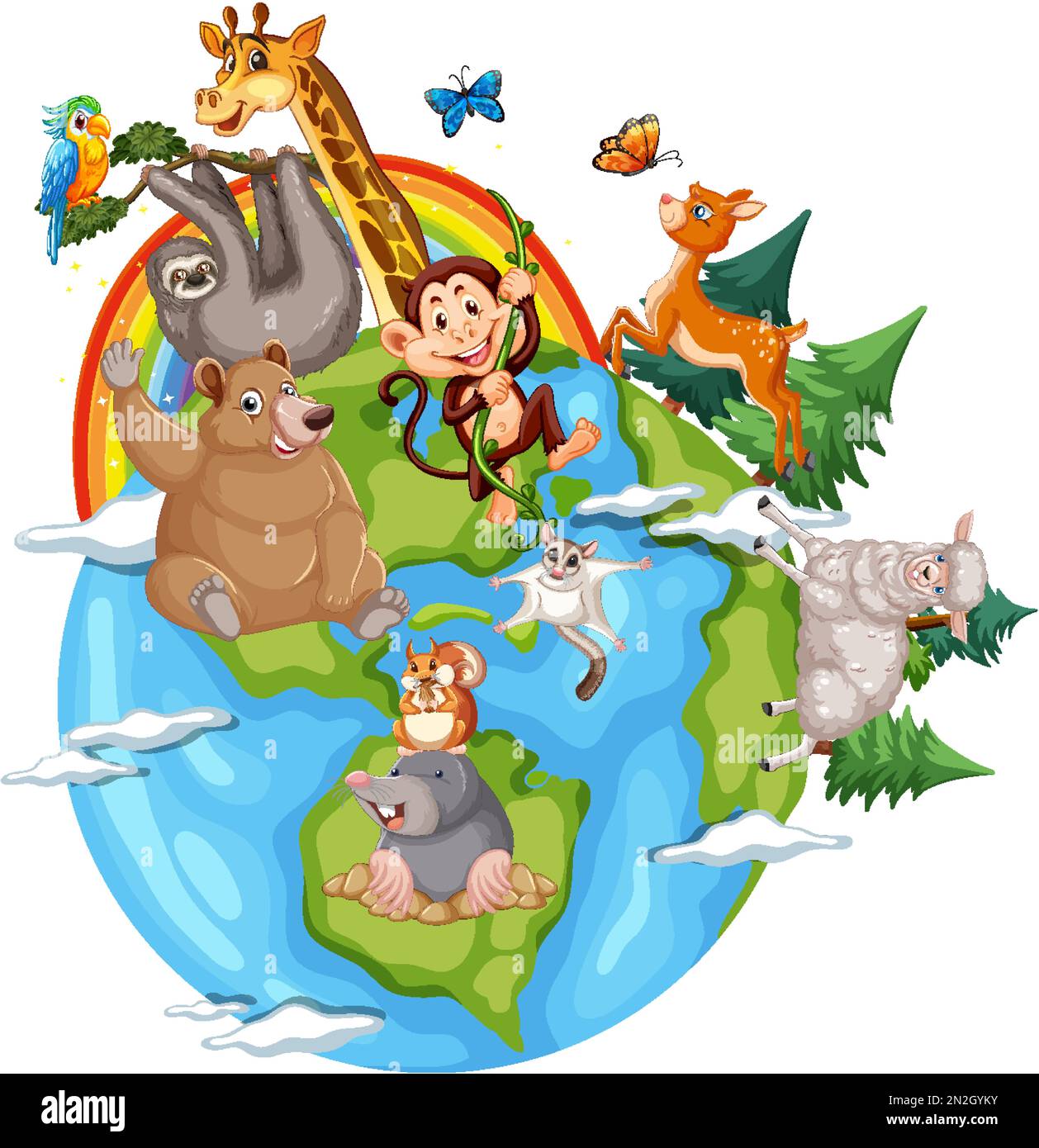 Biodiversity living planet earth Cut Out Stock Images & Pictures - Alamy