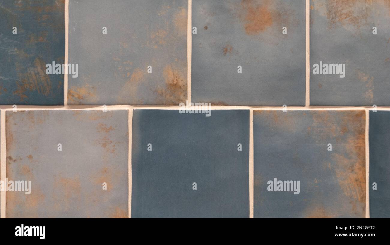 Vintage old ancient rusty tiles background line Stock Photo - Alamy