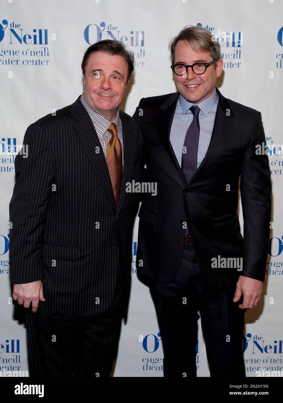 Nathan Lane, left, and Matthew Broderick, right, attend the 15th Annual ...