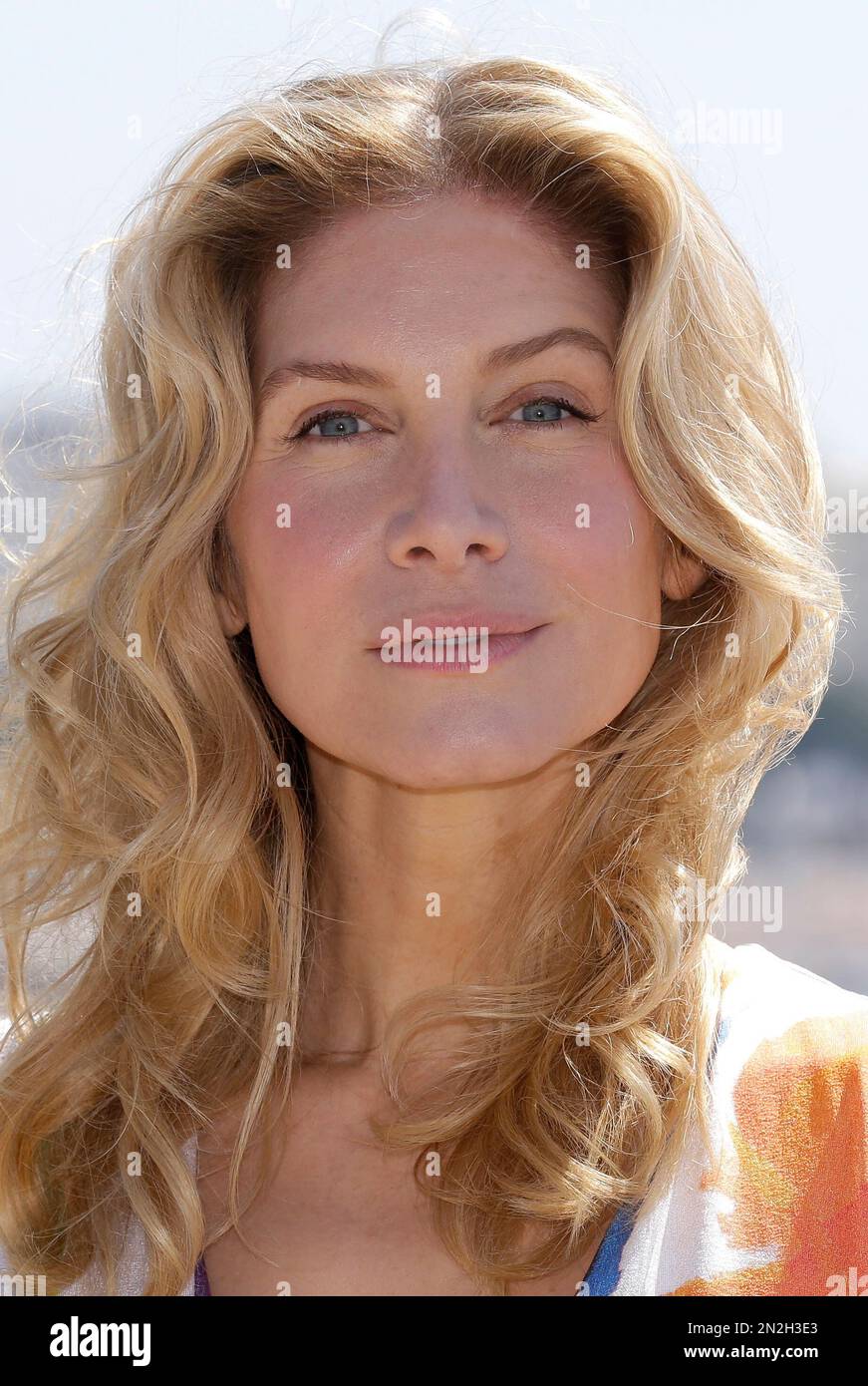 American actress Elizabeth Mitchell poses for photographers during the ...