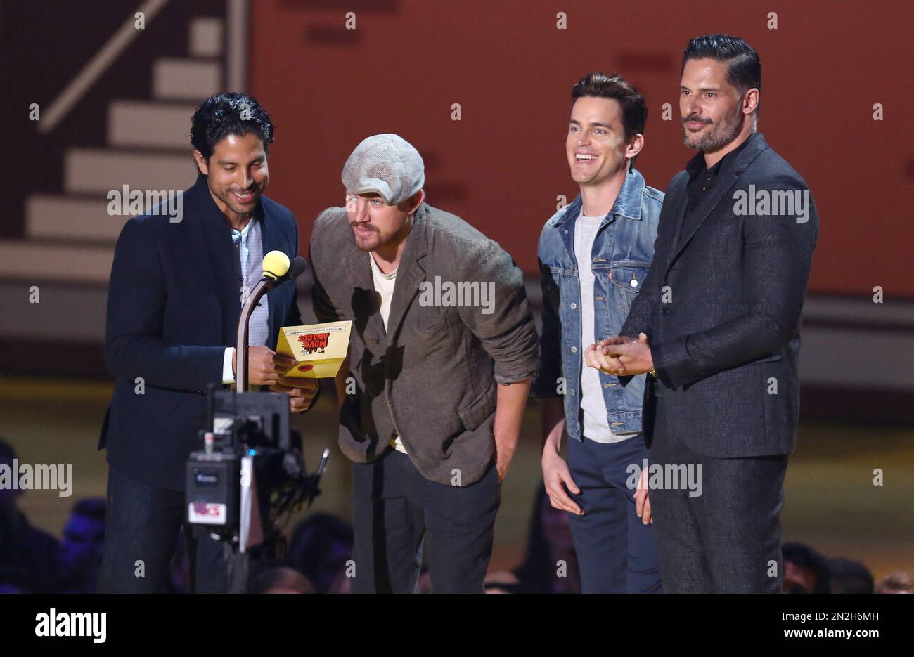 Adam Rodriguez, from left, Channing Tatum, Matt Bomer, and Joe ...