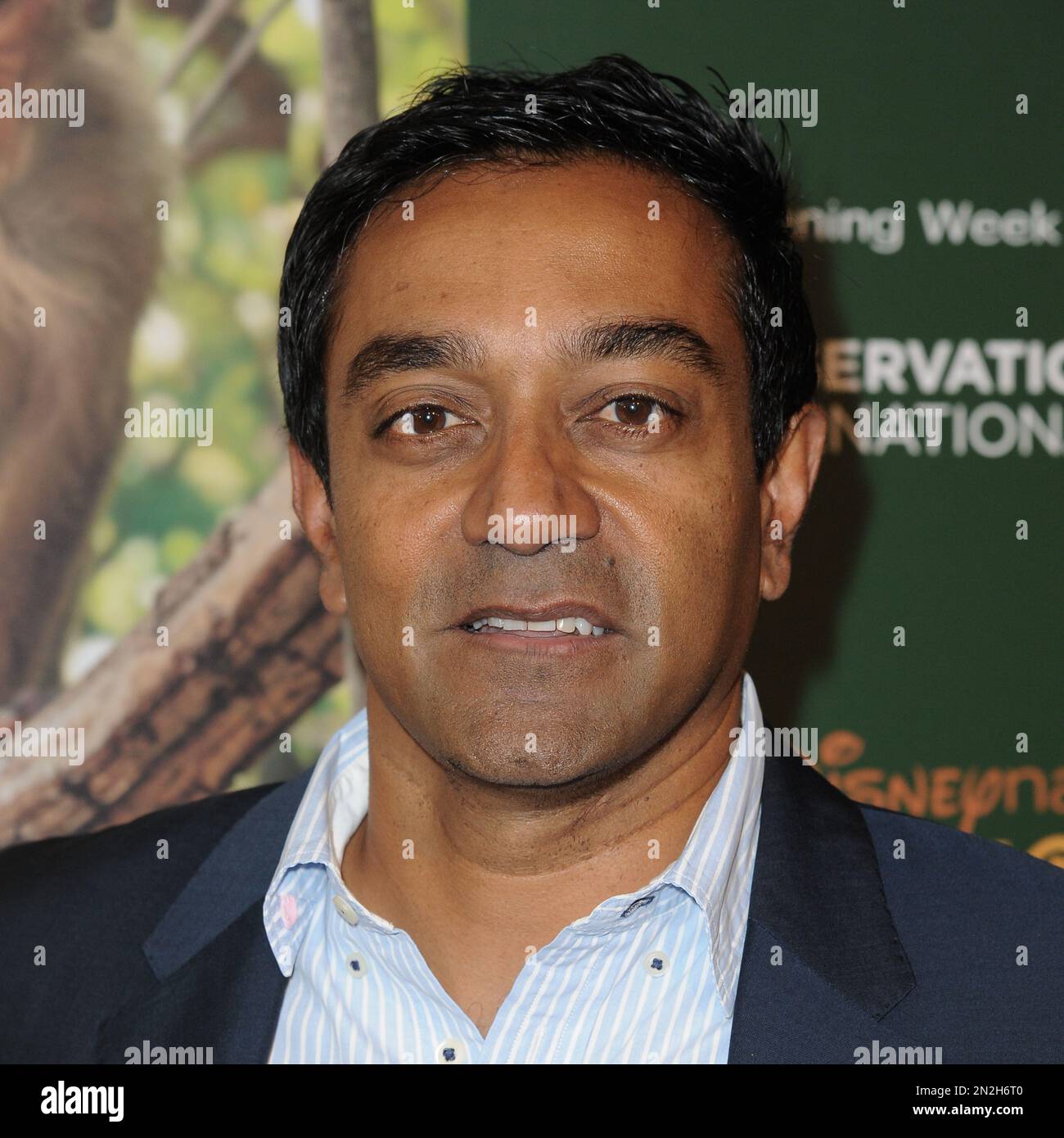 Conservation scientist and writer M. Sanjayan arrives at the World ...