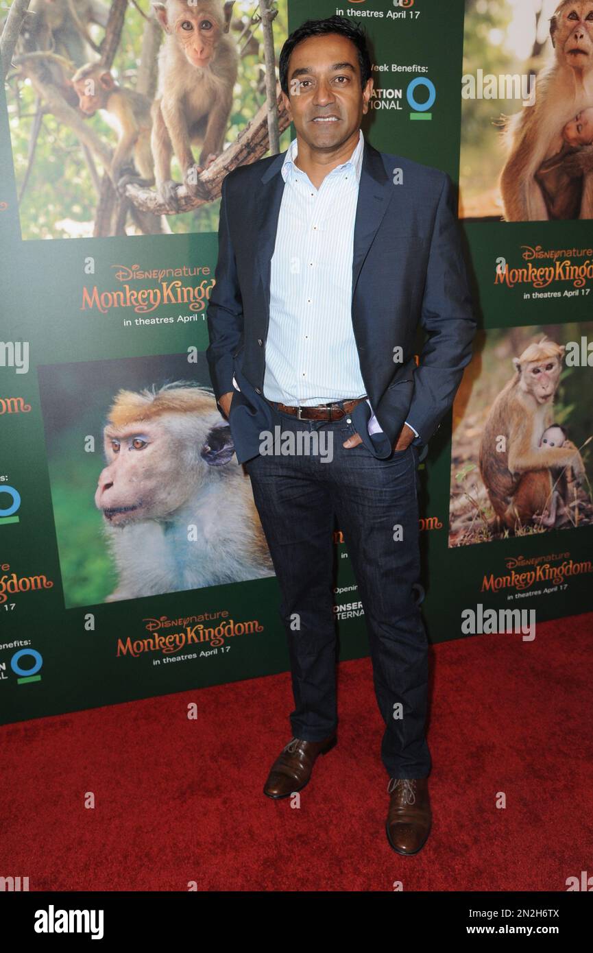 Conservation scientist and writer M. Sanjayan arrives at the World ...