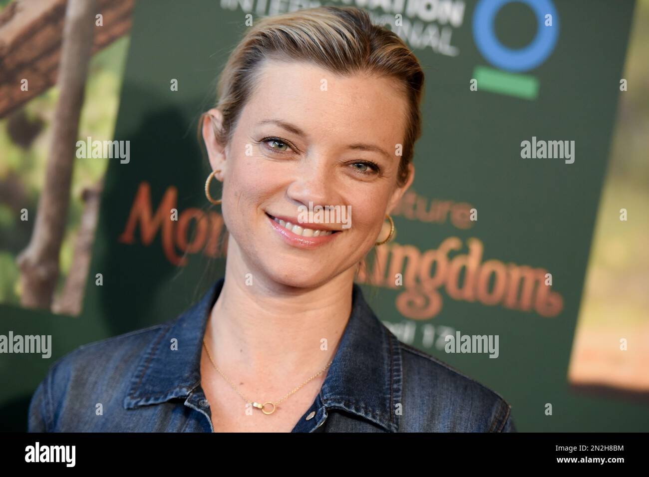 Amy Smart arrives at the World Premiere Of "Monkey Kingdom" held at ...