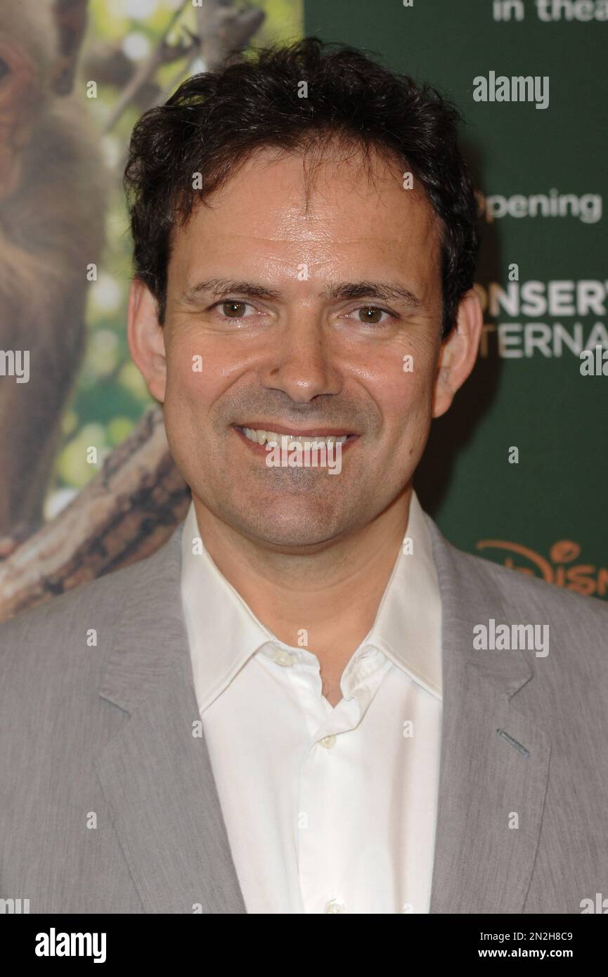 Mark Linfield arrives at the World Premiere Of "Monkey Kingdom" held at ...