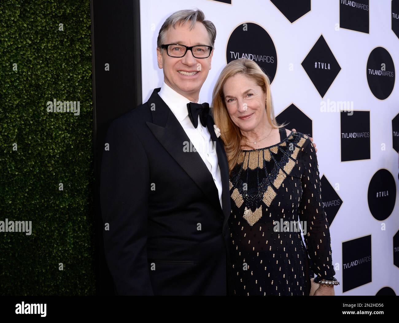 Paul Feig, left, and Laurie Karon arrive at the TV Land Awards at the ...