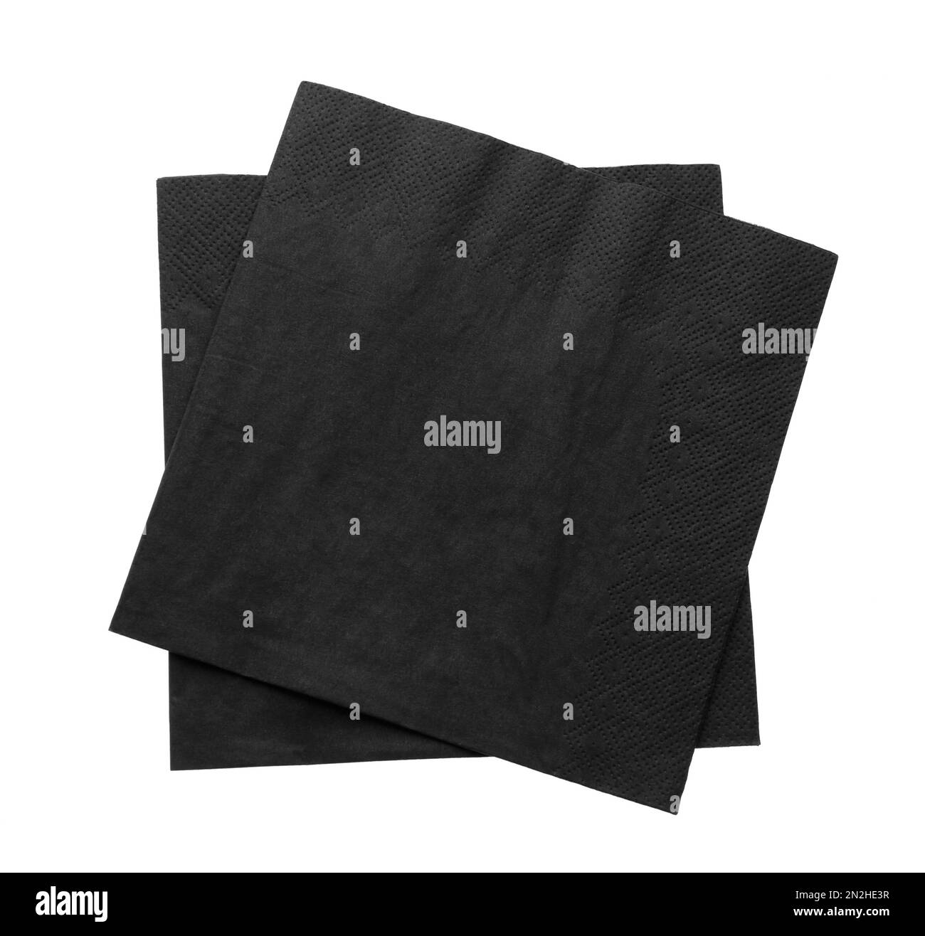 Black clean paper tissues on white background, top view Stock Photo - Alamy