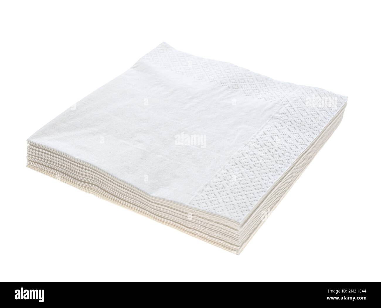 Stack of clean paper tissues on white background Stock Photo - Alamy