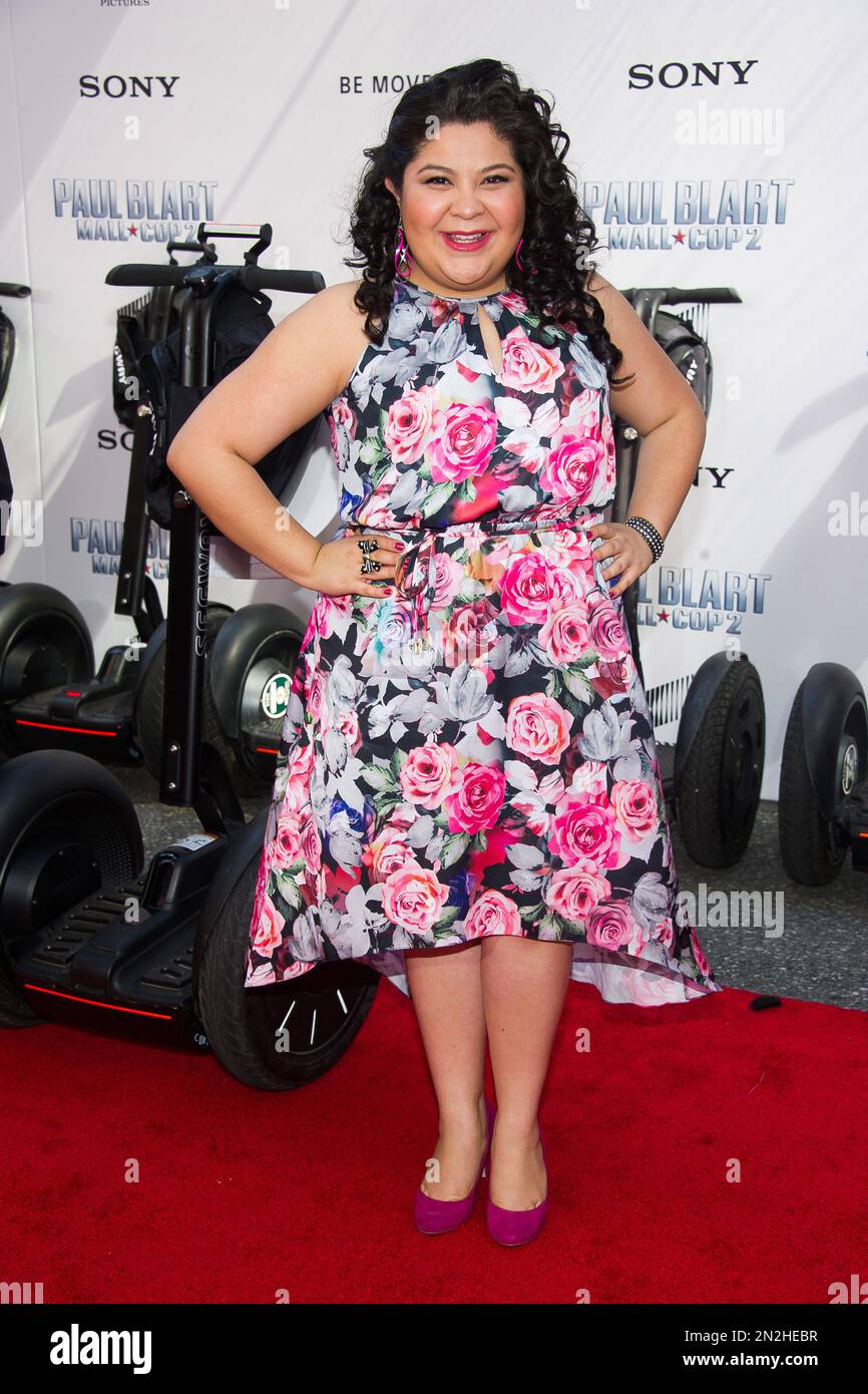 Raini Rodriguez Attends The Premiere Of Paul Blart Mall Cop 2 At Amc