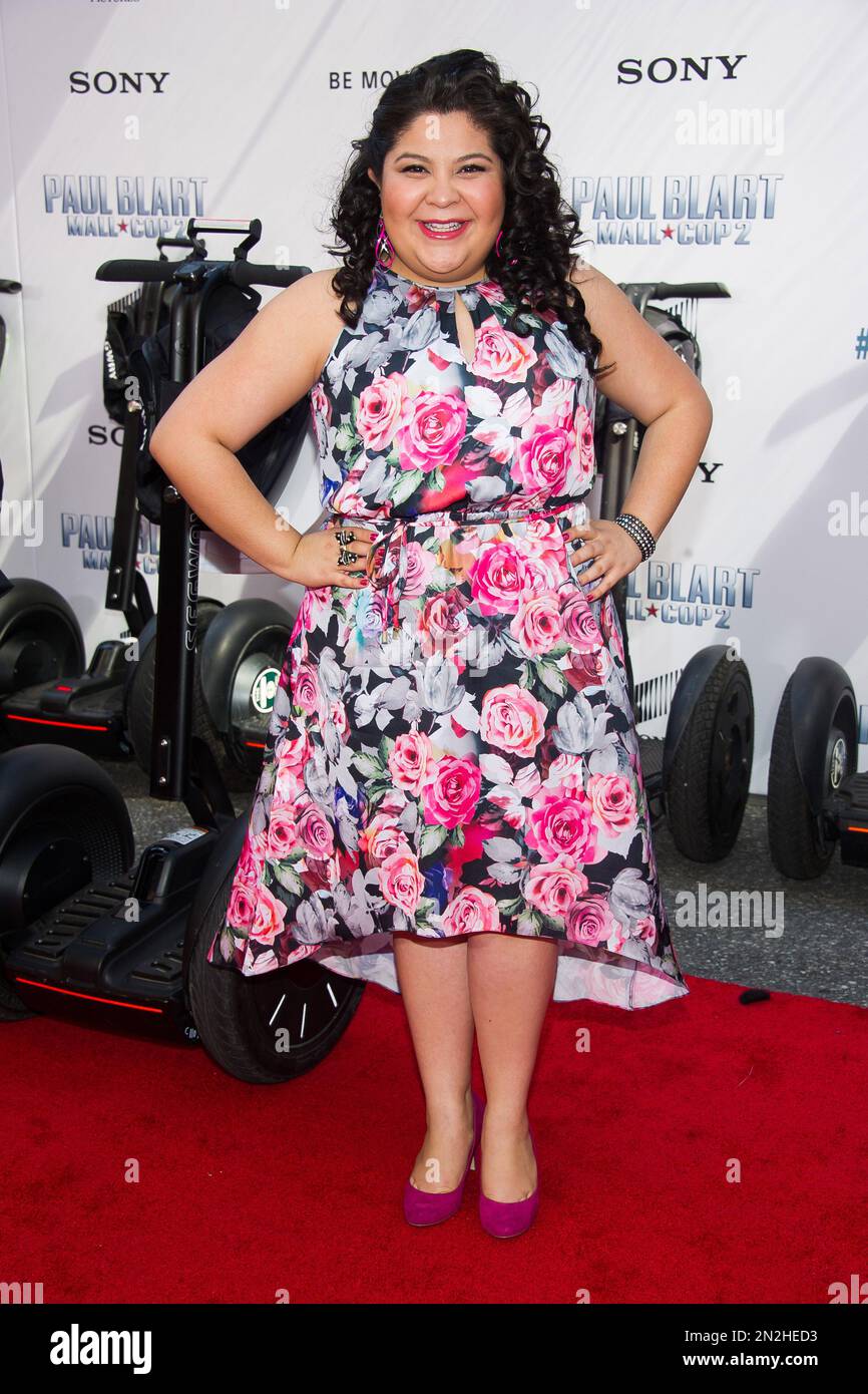 Raini Rodriguez attends the premiere of "Paul Blart: Mall Cop 2" at AMC Loews Lincoln Square on ...