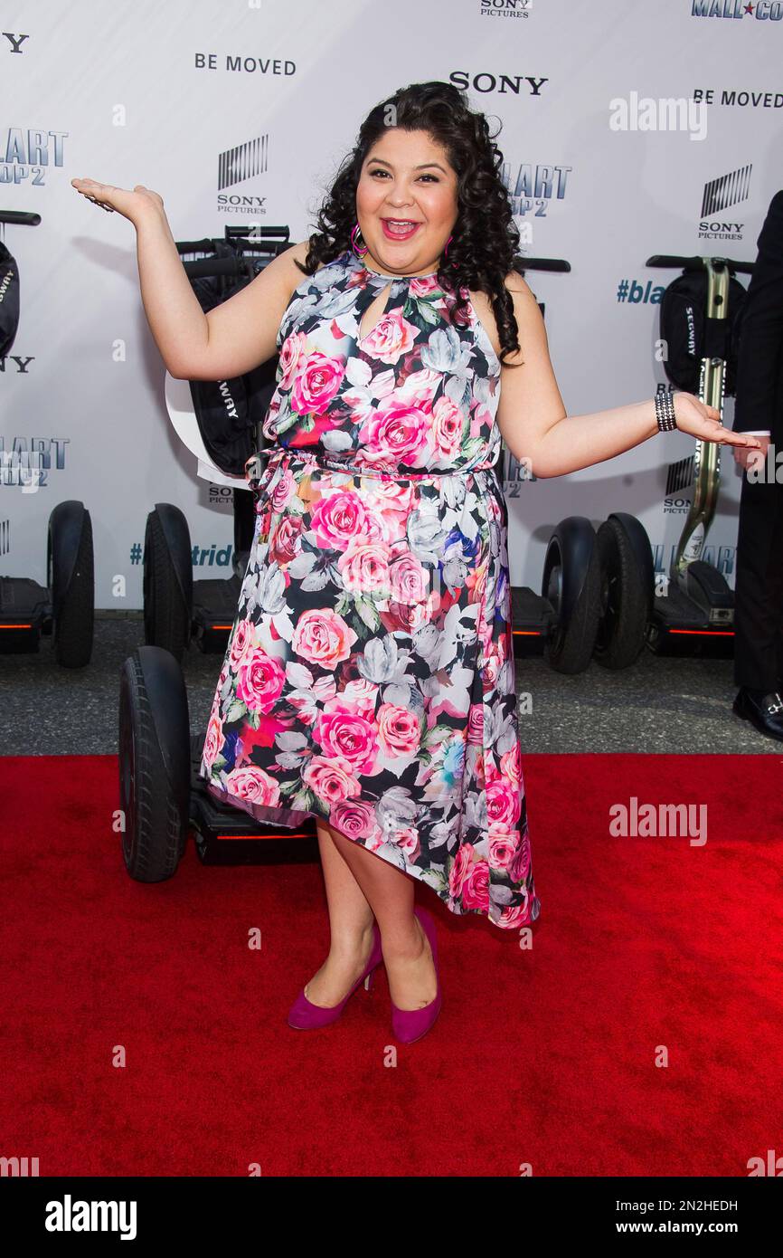 Raini Rodriguez attends the premiere of "Paul Blart: Mall Cop 2" at AMC Loews Lincoln Square on ...