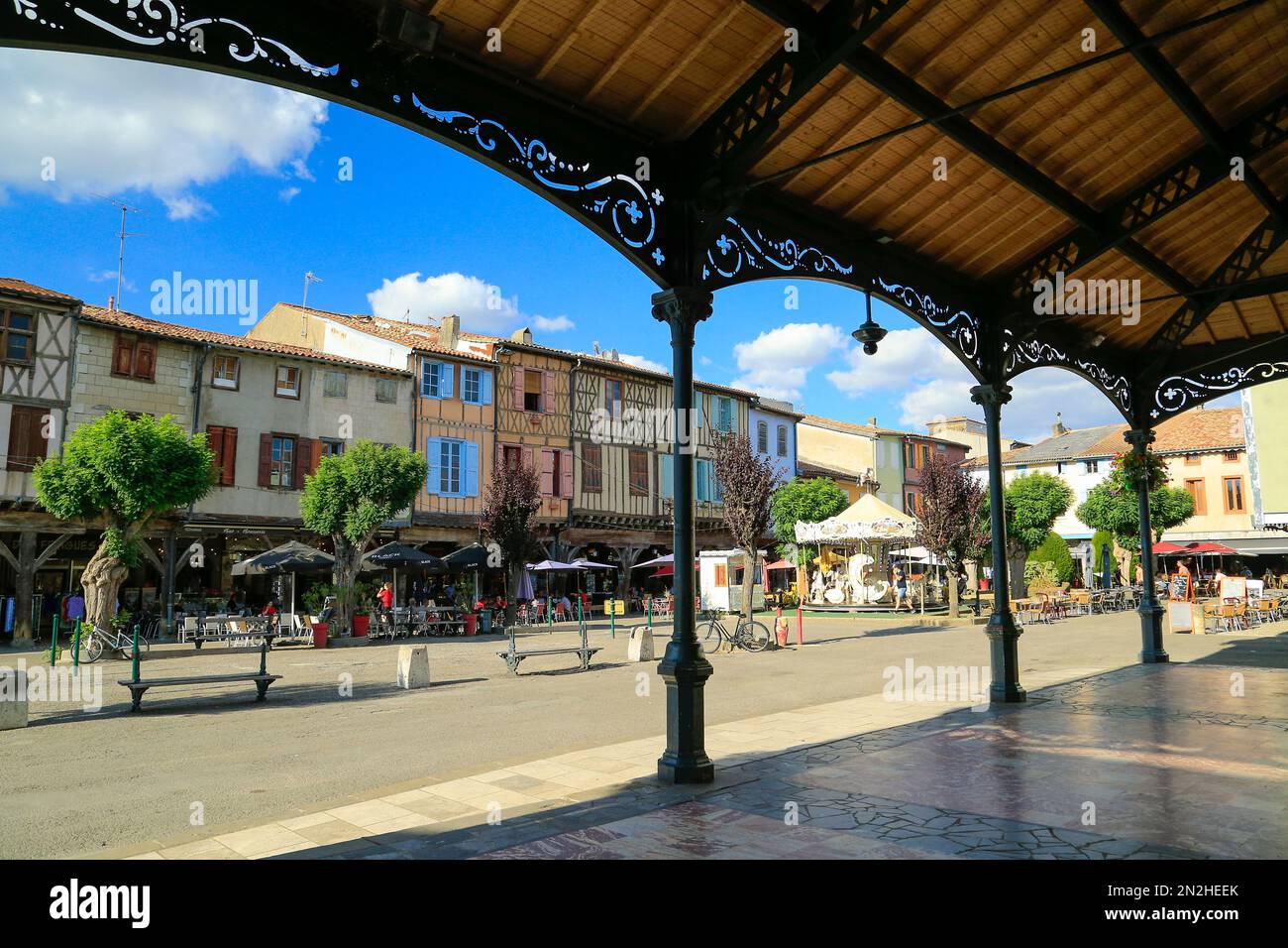 Town of Mirepoix, Ariege, Pyrenees, France Stock Photo - Alamy