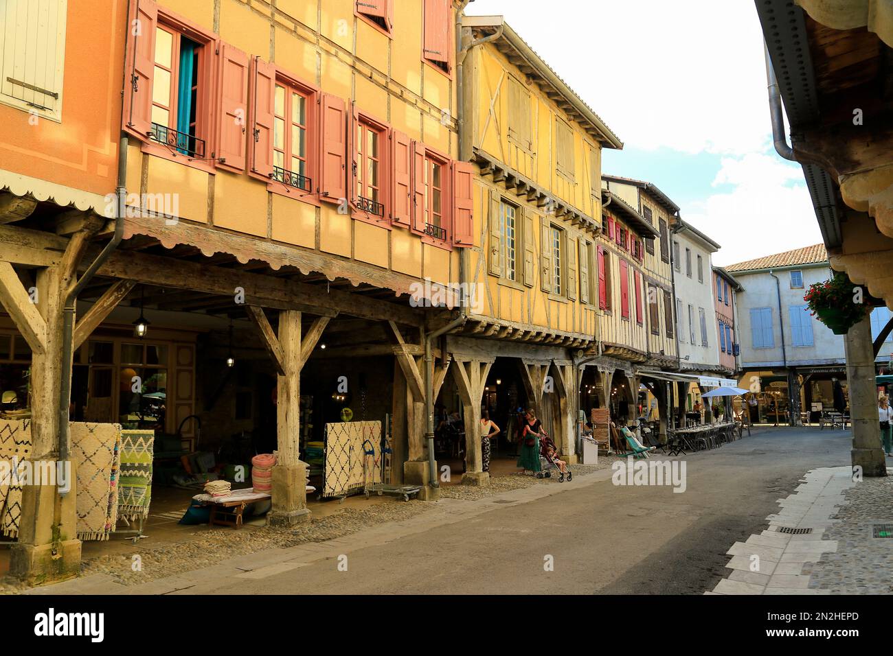 Town of Mirepoix, Ariege, Pyrenees, France Stock Photo - Alamy