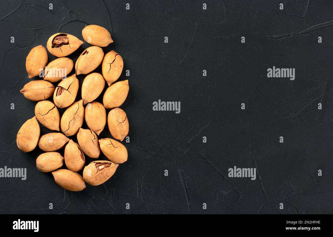 Top view pecans brazil hi-res stock photography and images - Alamy