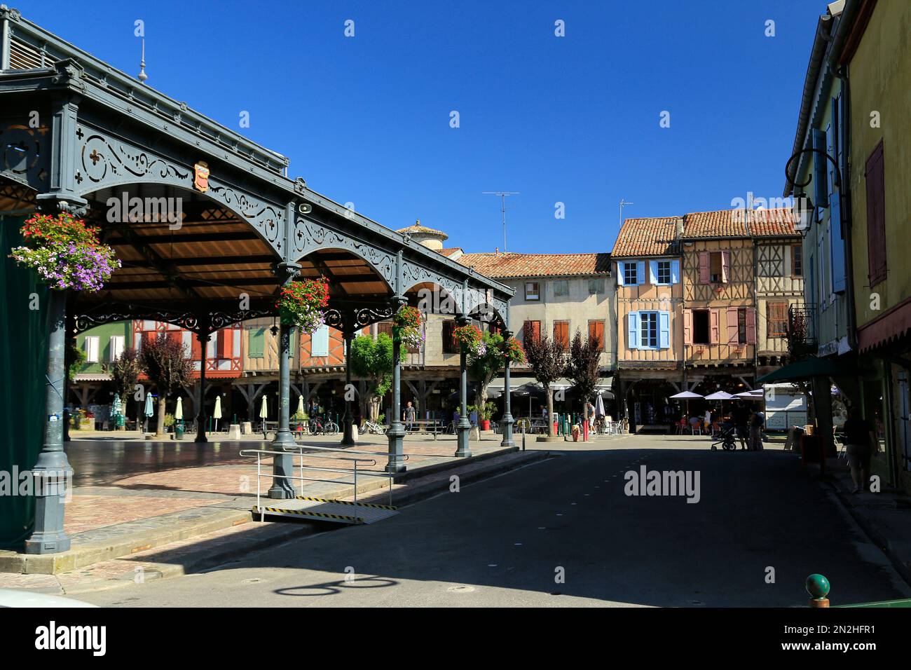 Town of Mirepoix, Ariege, Pyrenees, France Stock Photo - Alamy