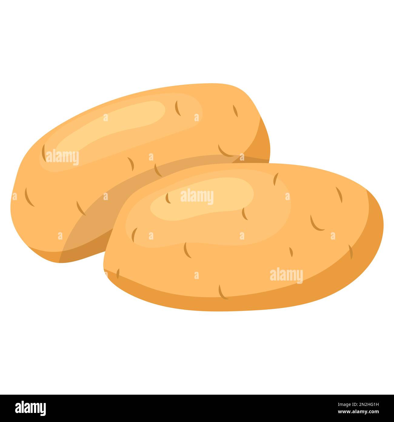 potato vector isolated on a white background Stock Vector Image & Art ...