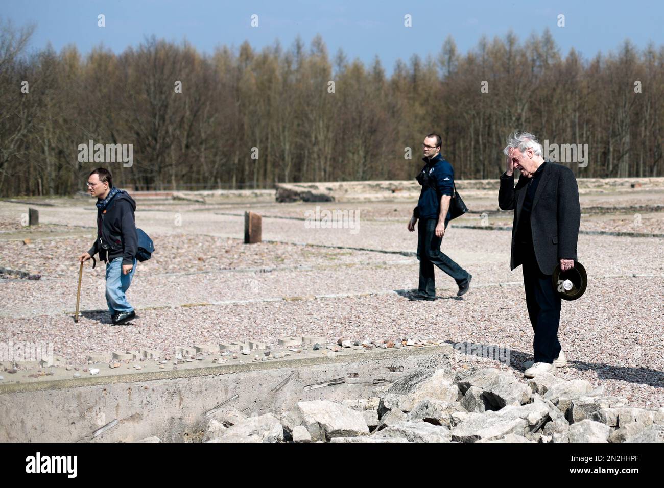 In this Friday, April 10, 2015 photo Henry Oster, right, survivor of ...