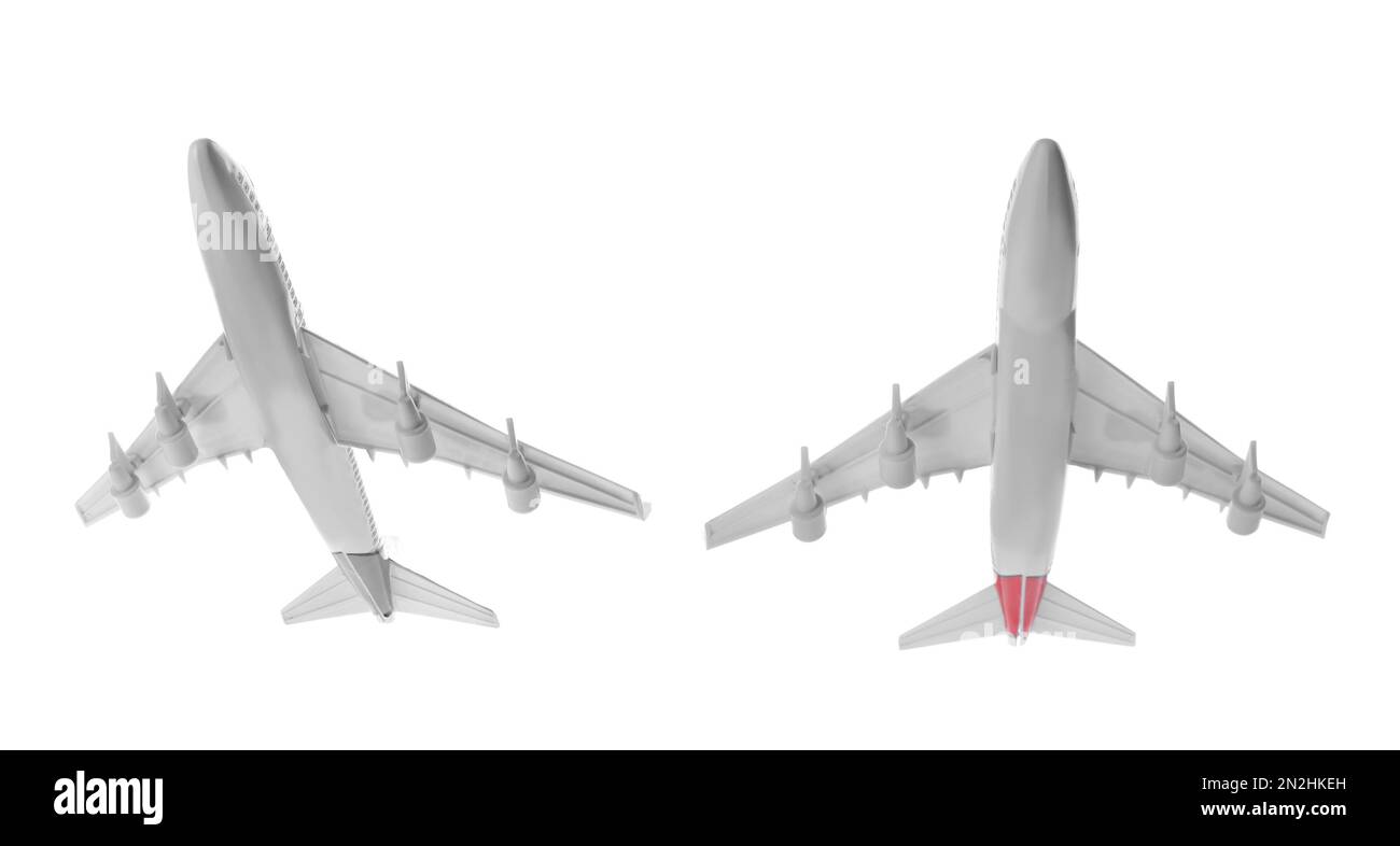 Aerial view of airplanes Cut Out Stock Images & Pictures - Alamy