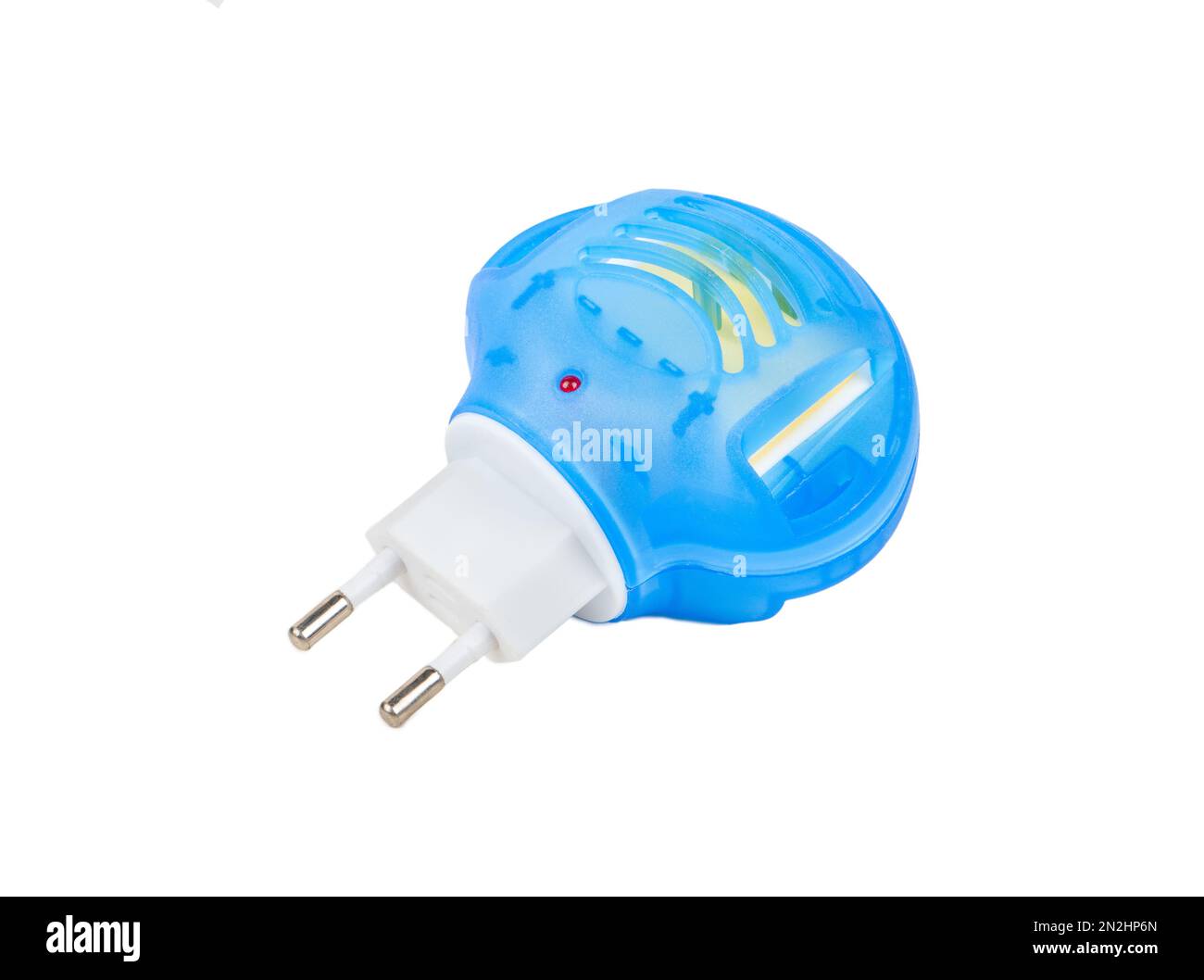 Blue fumigator for repelling mosquitoes in a socket with an euro plug ...