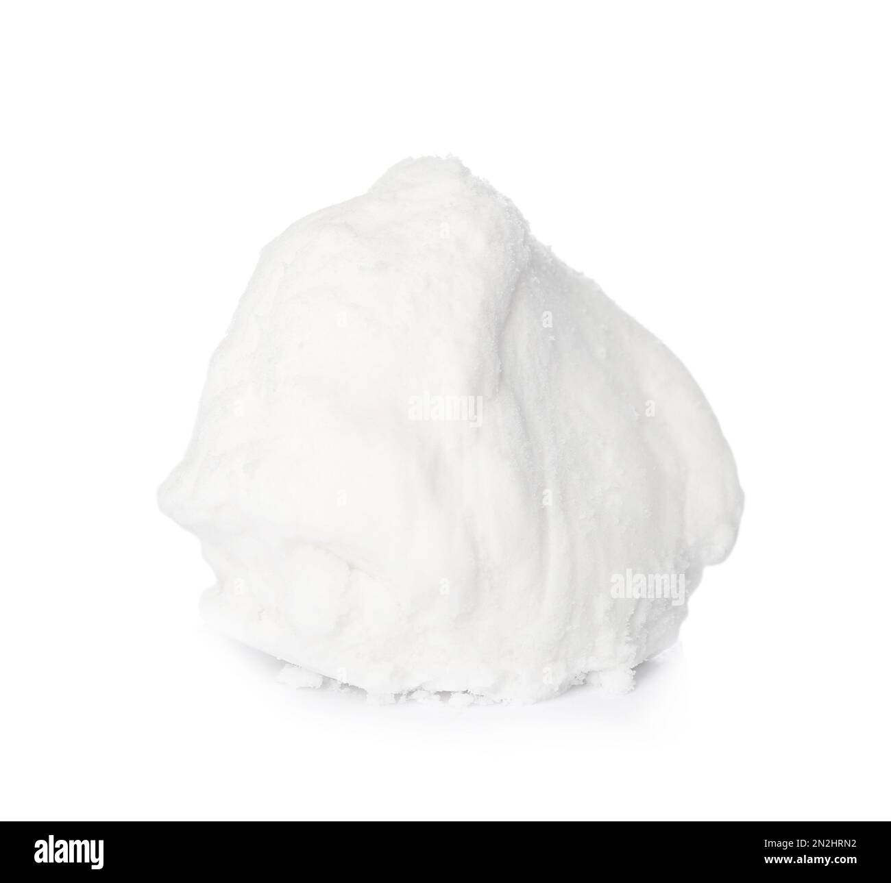 Single snowball isolated on white. Winter activities Stock Photo - Alamy