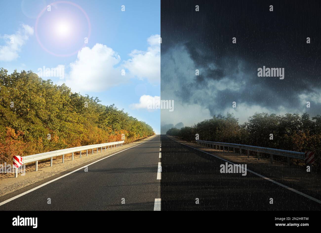 Motorway during rain hi-res stock photography and images - Alamy