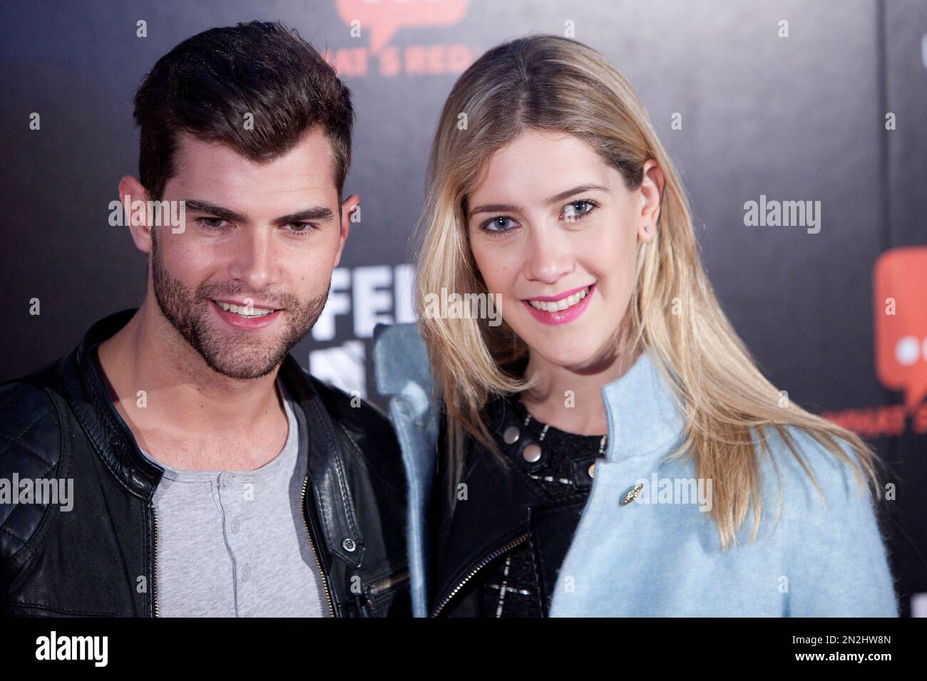 Spanish actor Diego Dominguez, left, and Argentinian actress Clara ...