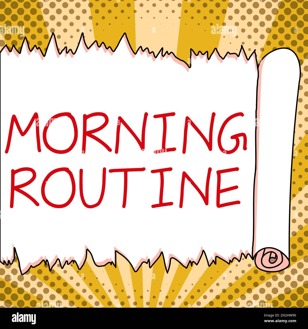Inspiration showing sign Morning Routine. Conceptual photo initiation ...