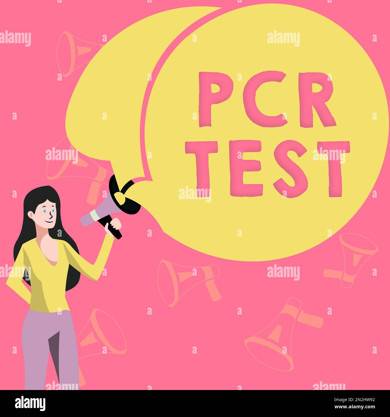 Hand writing sign Pcr Test. Business approach qualitative detection of ...