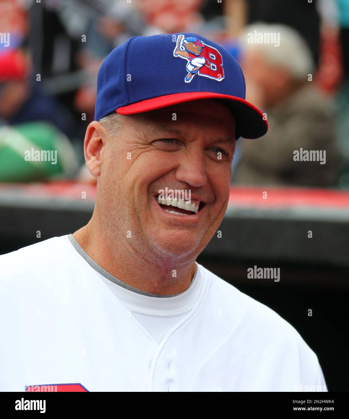 Buffalo Bills NFL football head coach Rex Ryan smiles after throwing ...