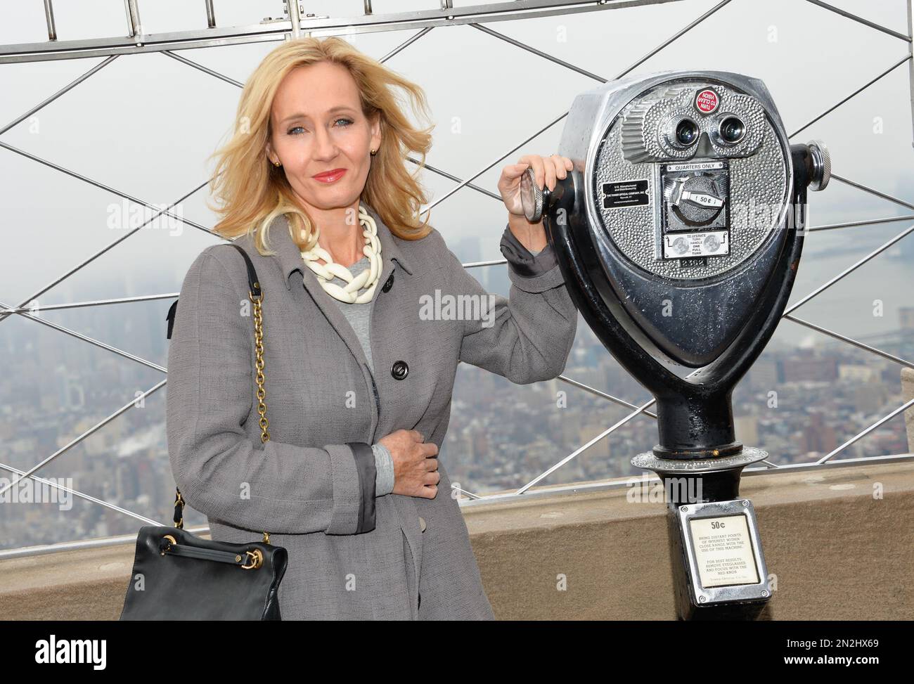 Author J.K. Rowling lights the Empire State Building to mark the launch ...