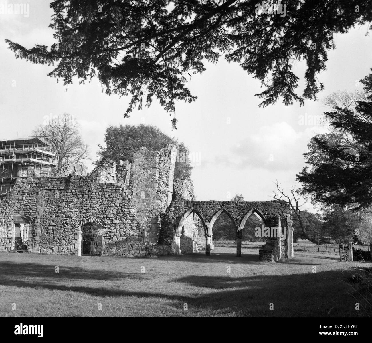 A view of a section of Old Bayham Abbey which is being renovated by the ...