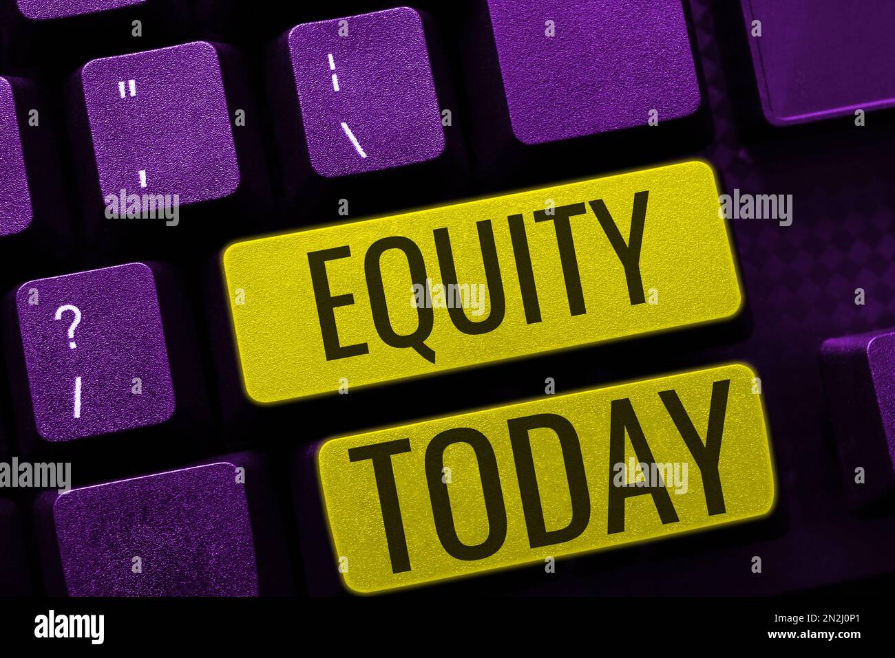 Text sign showing Equity. Business concept quality of being fair and ...