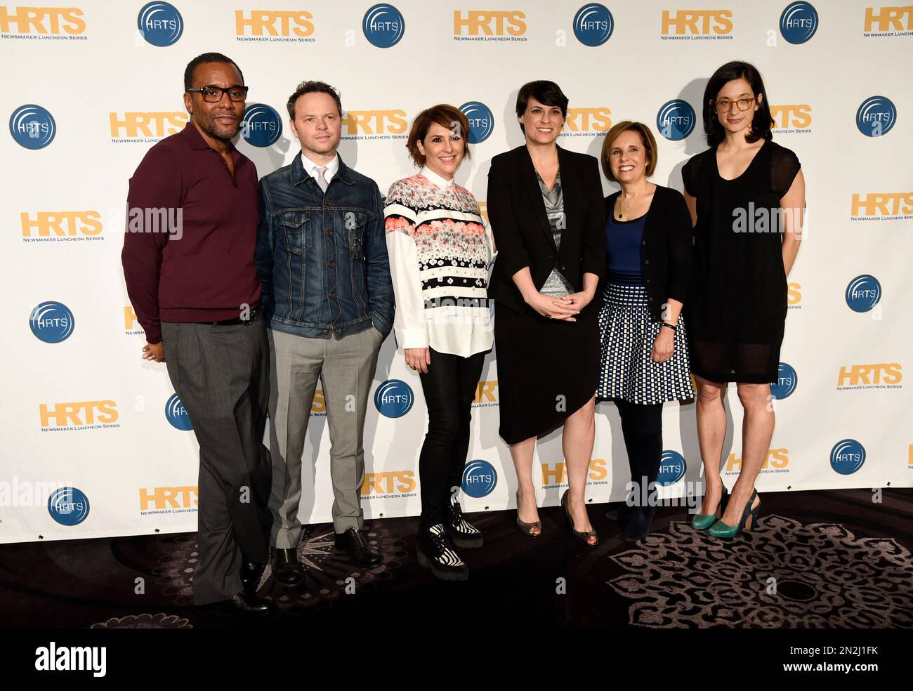 Moderator Stacey Wilson, third from right, poses with panelists, left ...