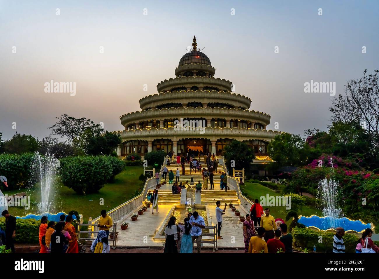 Bangalore, India - 08.012023: Ashram of Hindu spiritual master Sr Sri ...