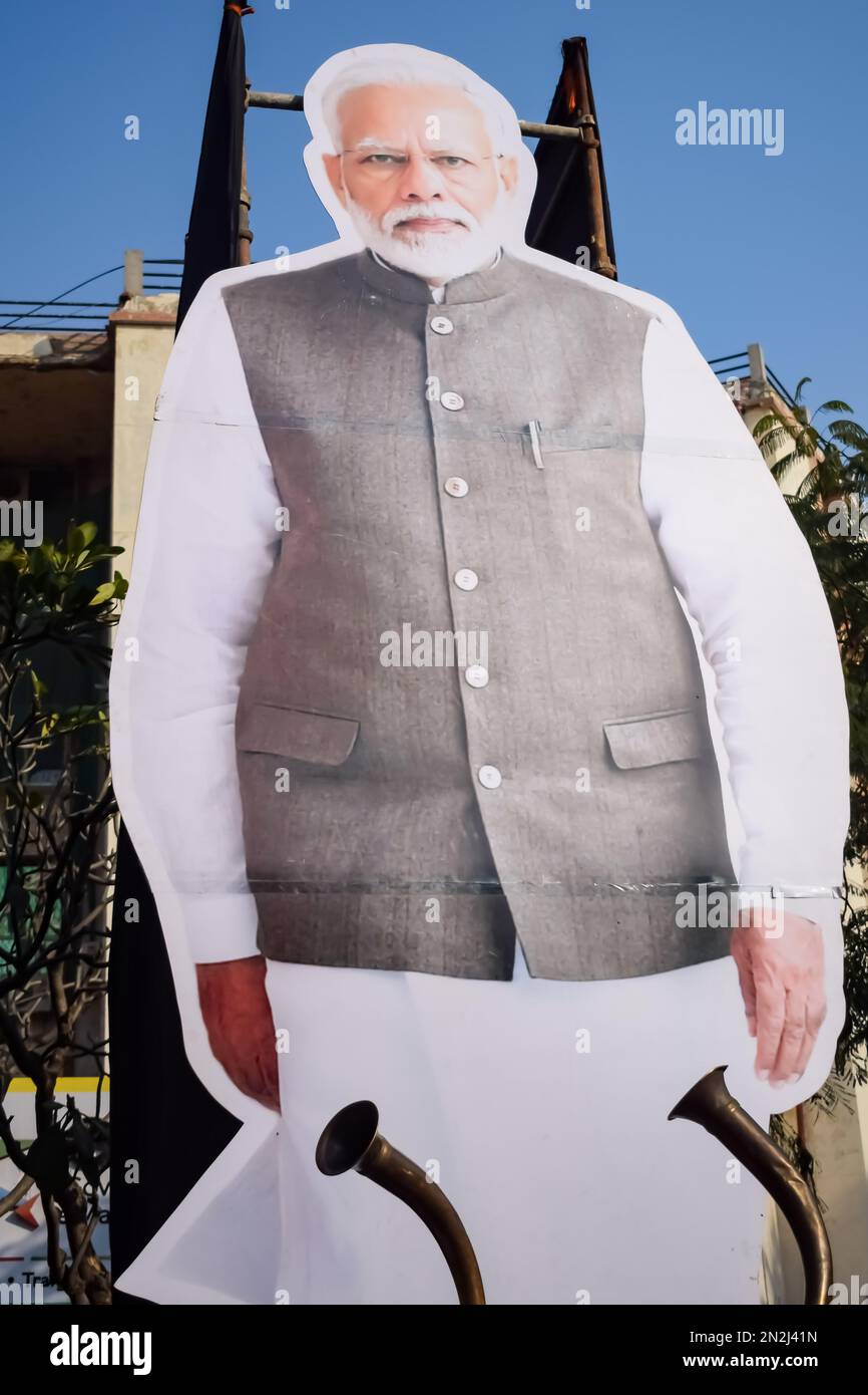 New Delhi, India - January 16 2023 - Prime Minister Narendra Modi cut ...