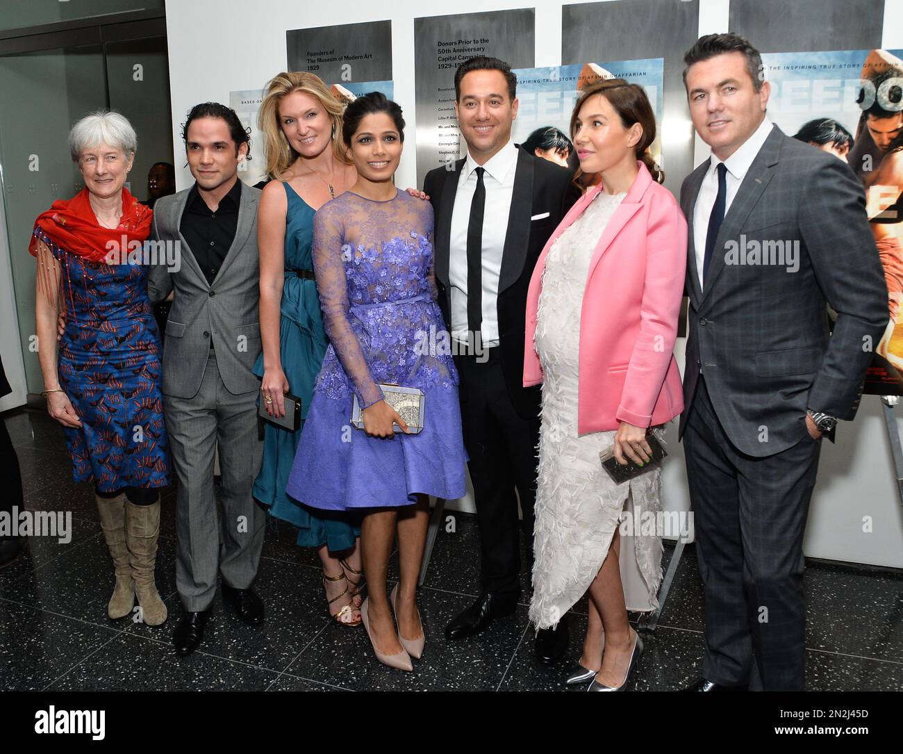 Producer Pippa Cross, actor Reece Ritchie, producer Sarah Arison ...